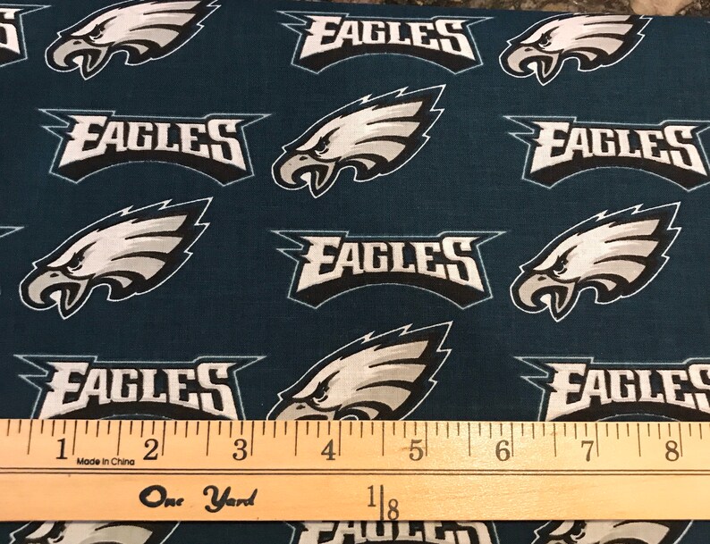 Philadelphia Eagles Fabric Eagles Fabric by the Yard NFL - Etsy