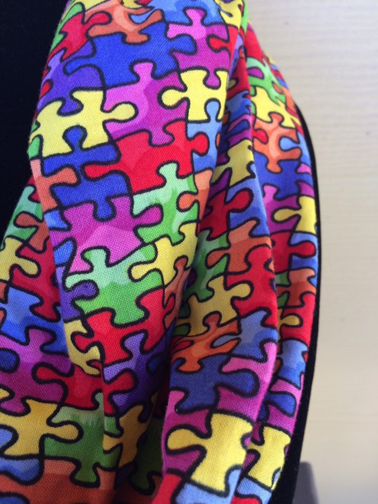 Autism Awareness Infinity Scarf Autism Awareness Scarf - Etsy