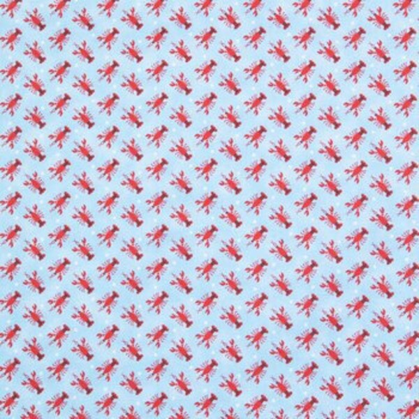Lobster Print Fabric - Etsy
