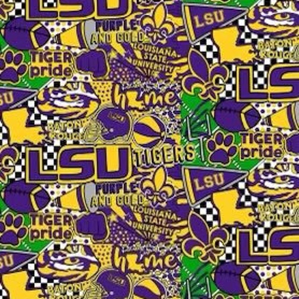 Lsu Fabric - Etsy