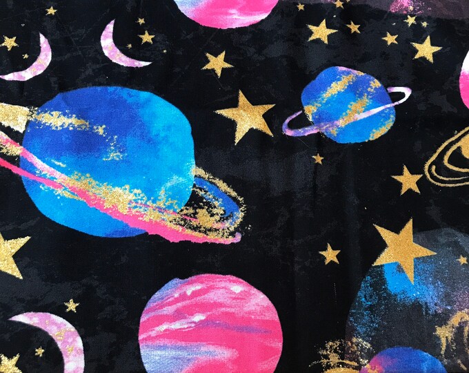 Outer Space Fabric, Space Fabric by the Yard, Outer Space Cotton Fabric ...