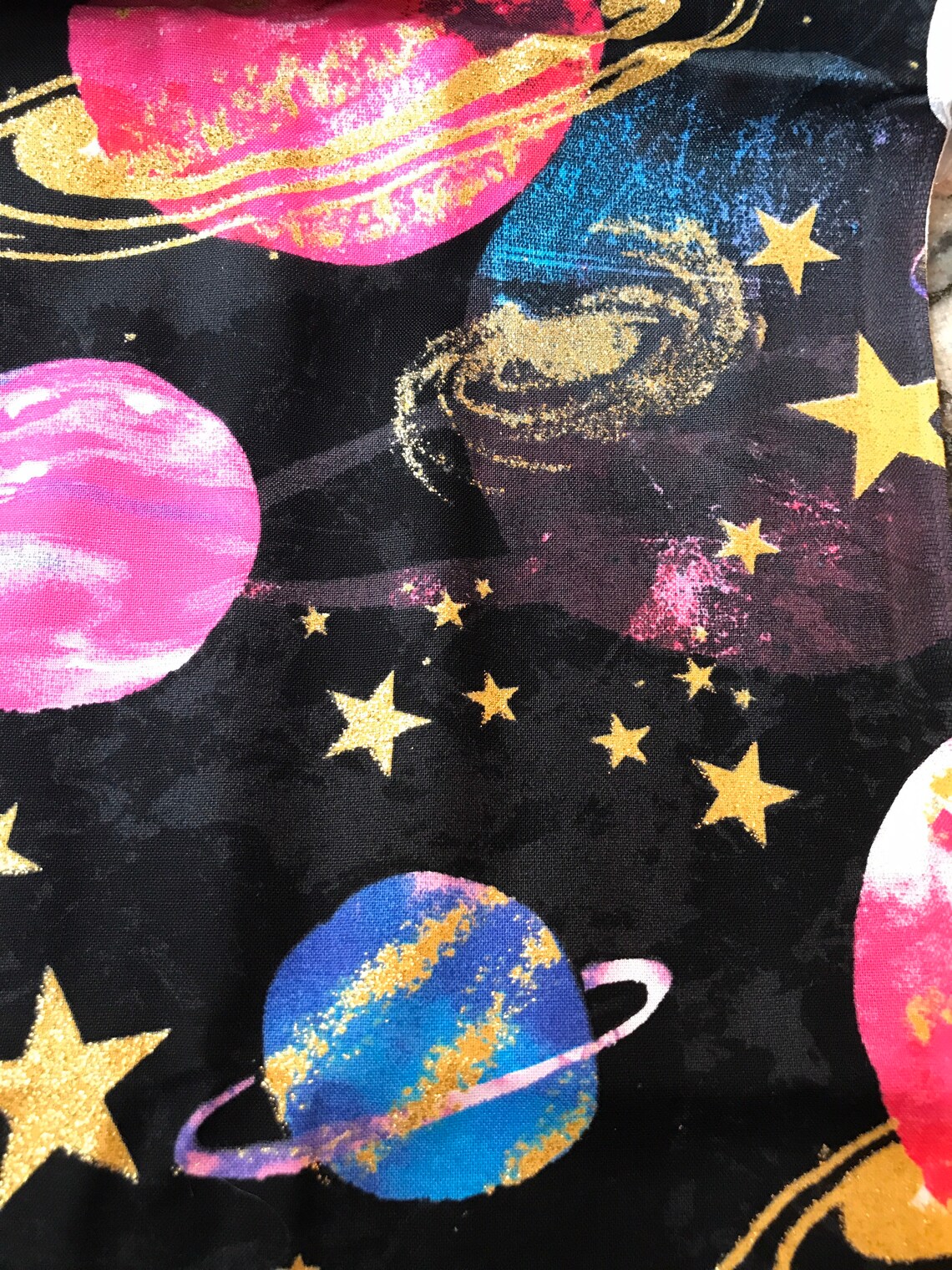Outer space fabric Space fabric by the yard Outer space | Etsy