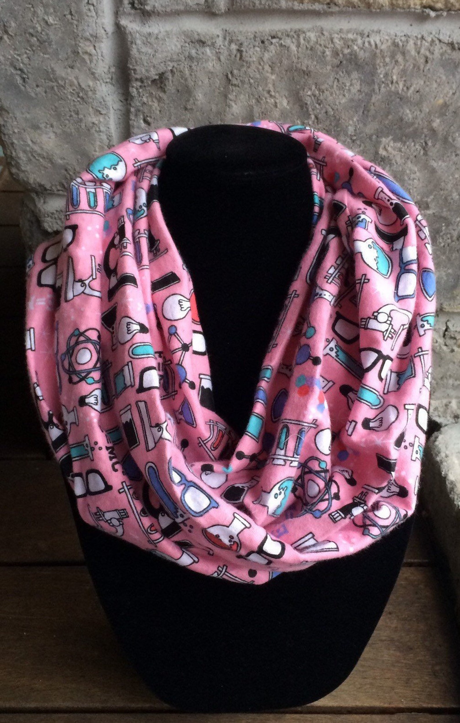 Science Theme Infinity Scarf Science Scarf Medical Scarf - Etsy