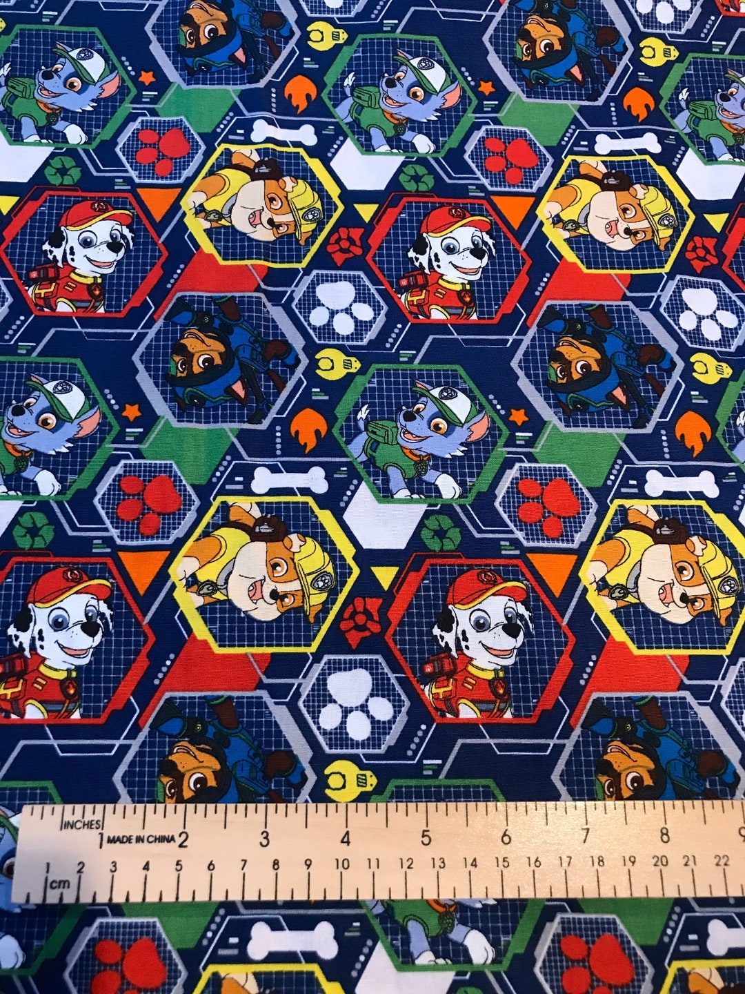 Paw Patrol Fabric Character Fabric By The Yard Paw Patrol Cotton