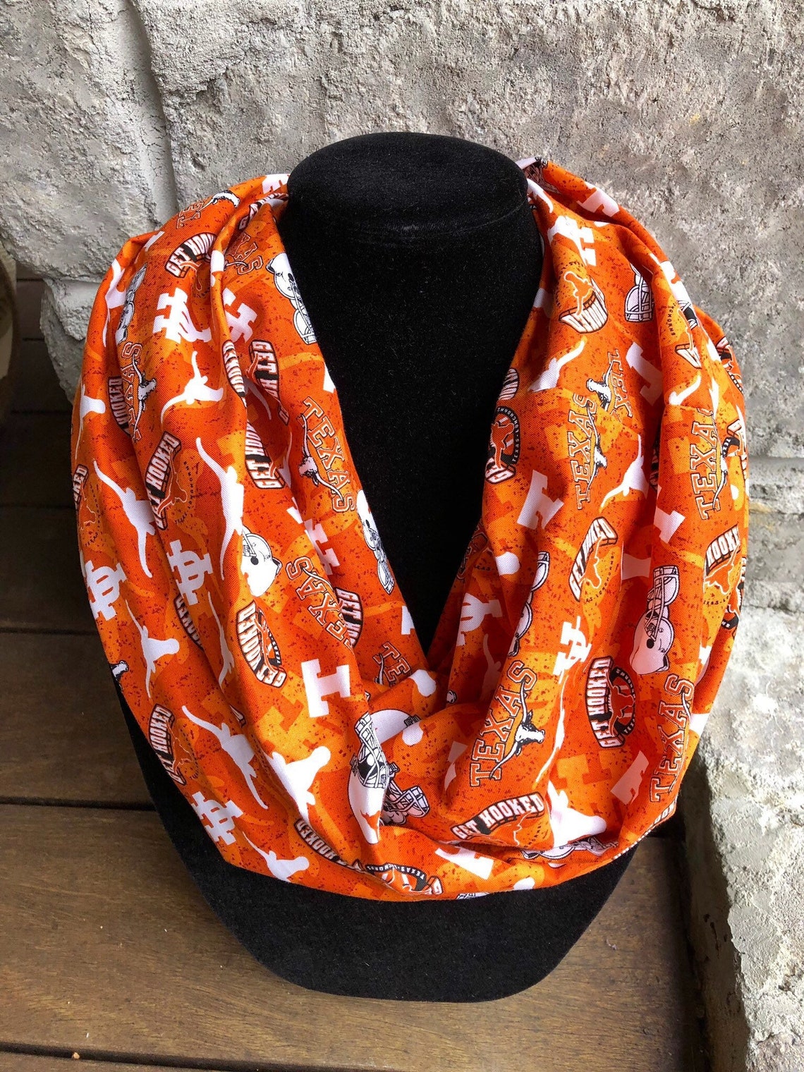 University of Texas Infinity Scarf Texas Longhorns Scarf - Etsy
