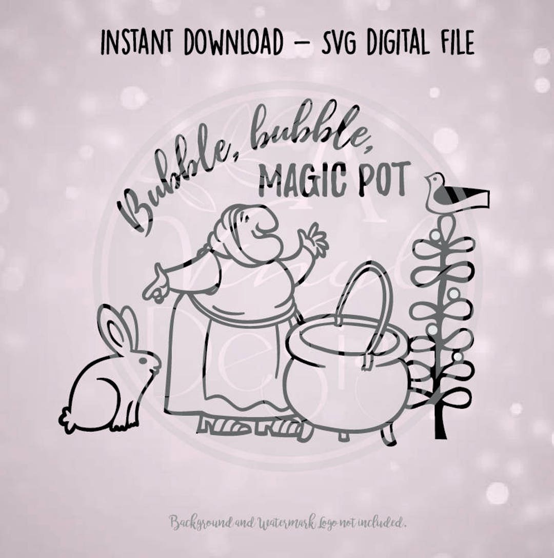 SVG Digital File - Strega Nona - Bubble Bubble Magic Pot - Etsy
