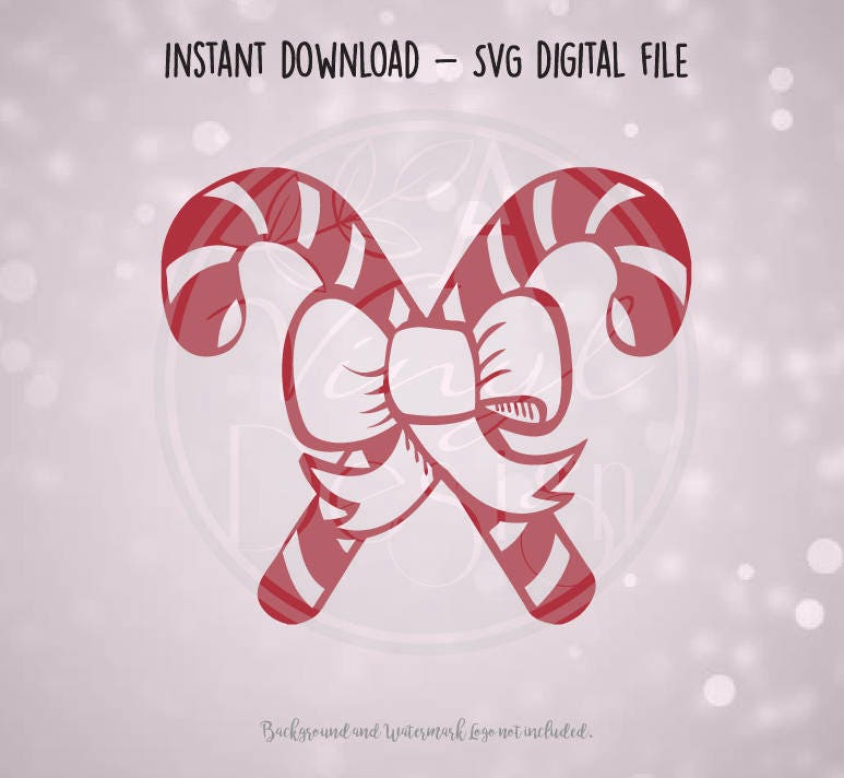 SVG Digital File Candy Cane | Etsy