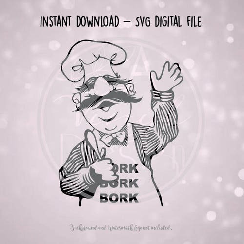SVG Digital File Muppets Swedish Chef - Etsy