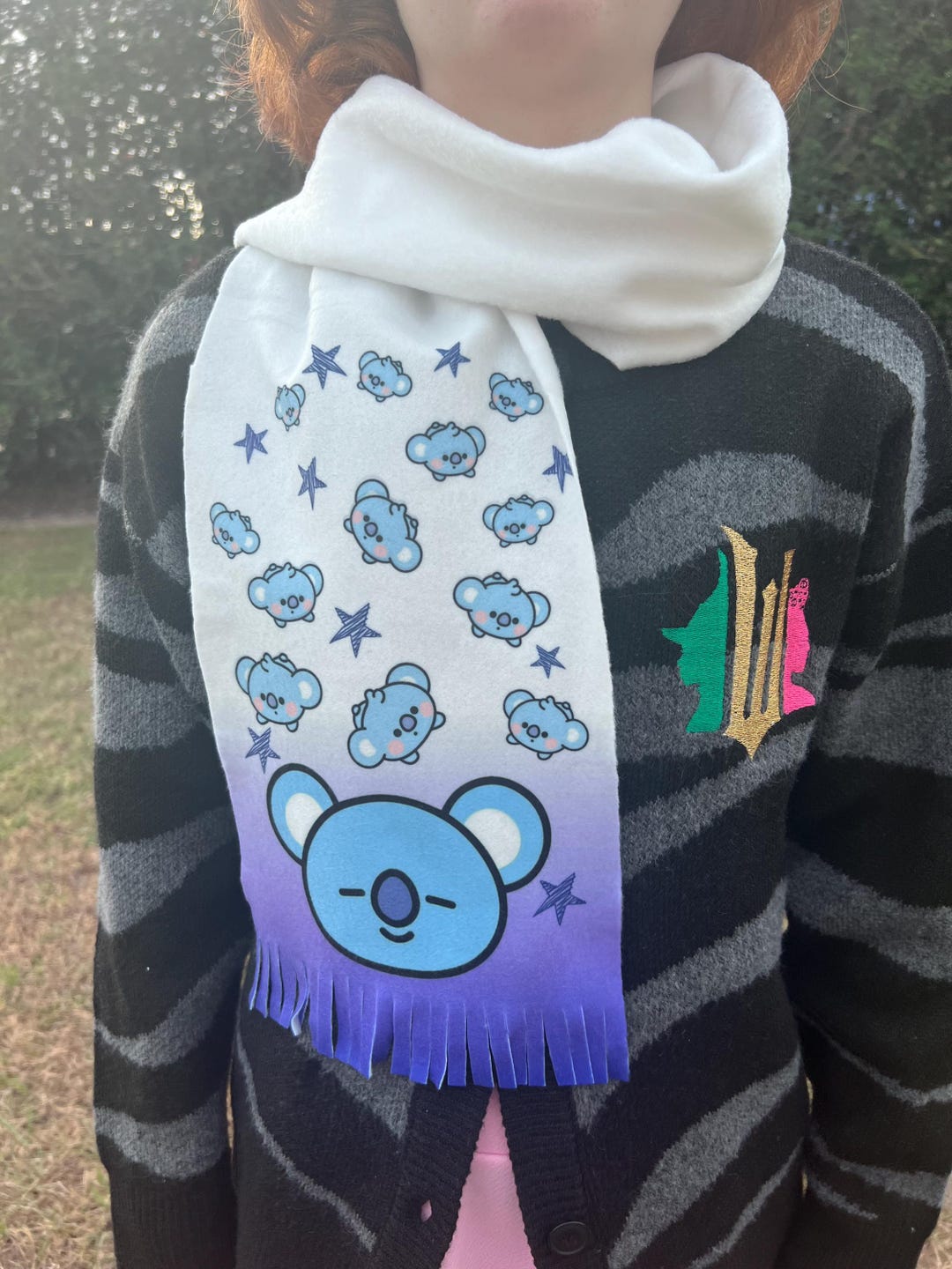 BT21 BTS Inspired Fleece Scarf - Etsy