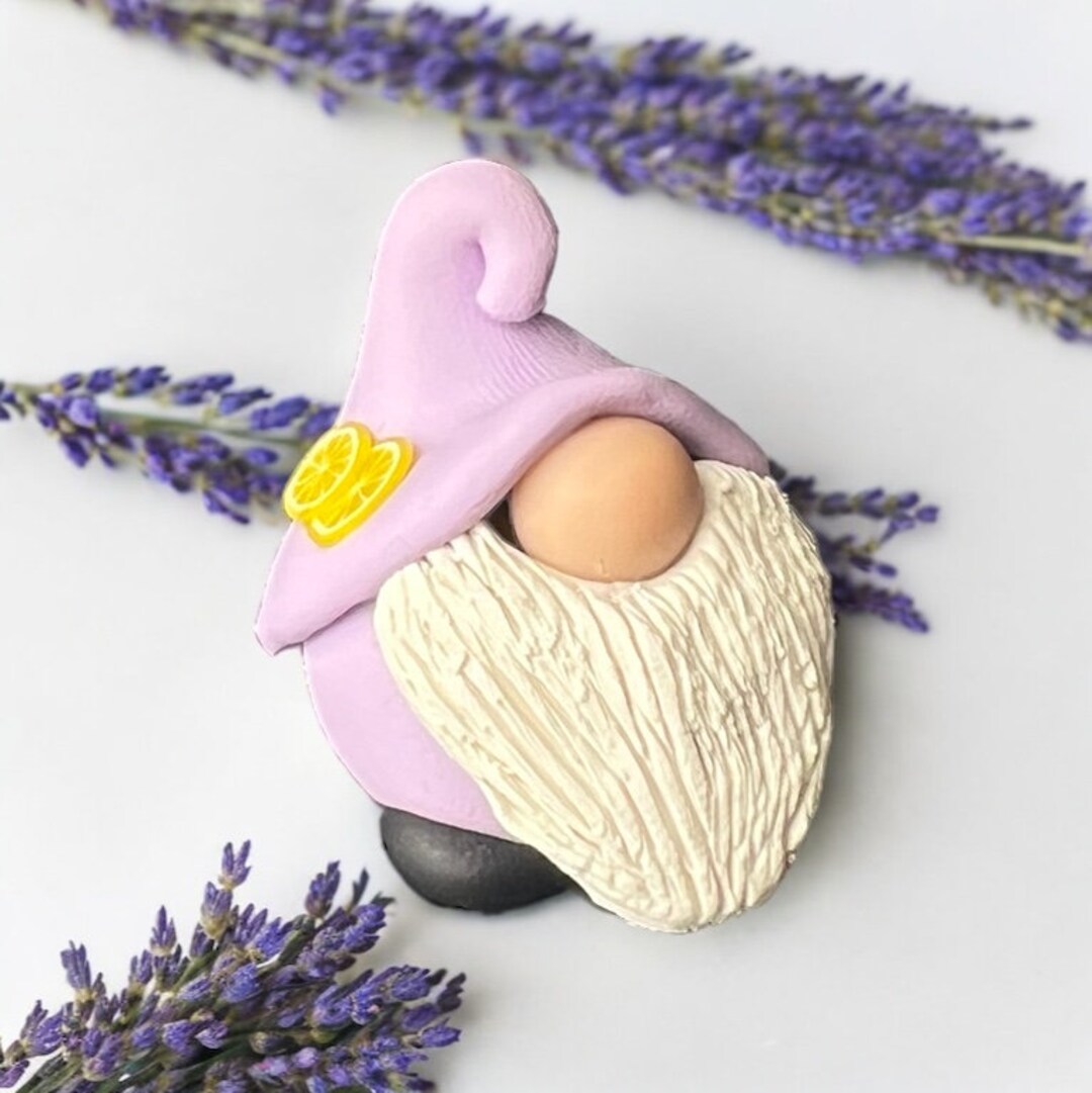 Tiny Lavender Lemonade Gnome Statue Figurine Desk Buddy Plant ...