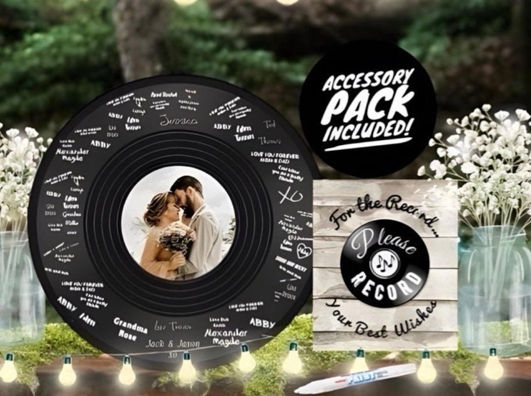 Wedding Guest Book Alternative Wedding Guest Book Idea, Custom Record ...