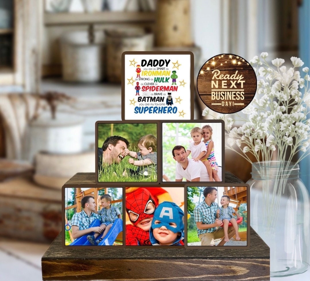 Fathers Day Gift From Kids Superhero Theme Gift for Dad, Superhero Dad ...