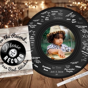 Graduation Guest Book Alternative: Signed Vinyl Record, Class of 2026 ...