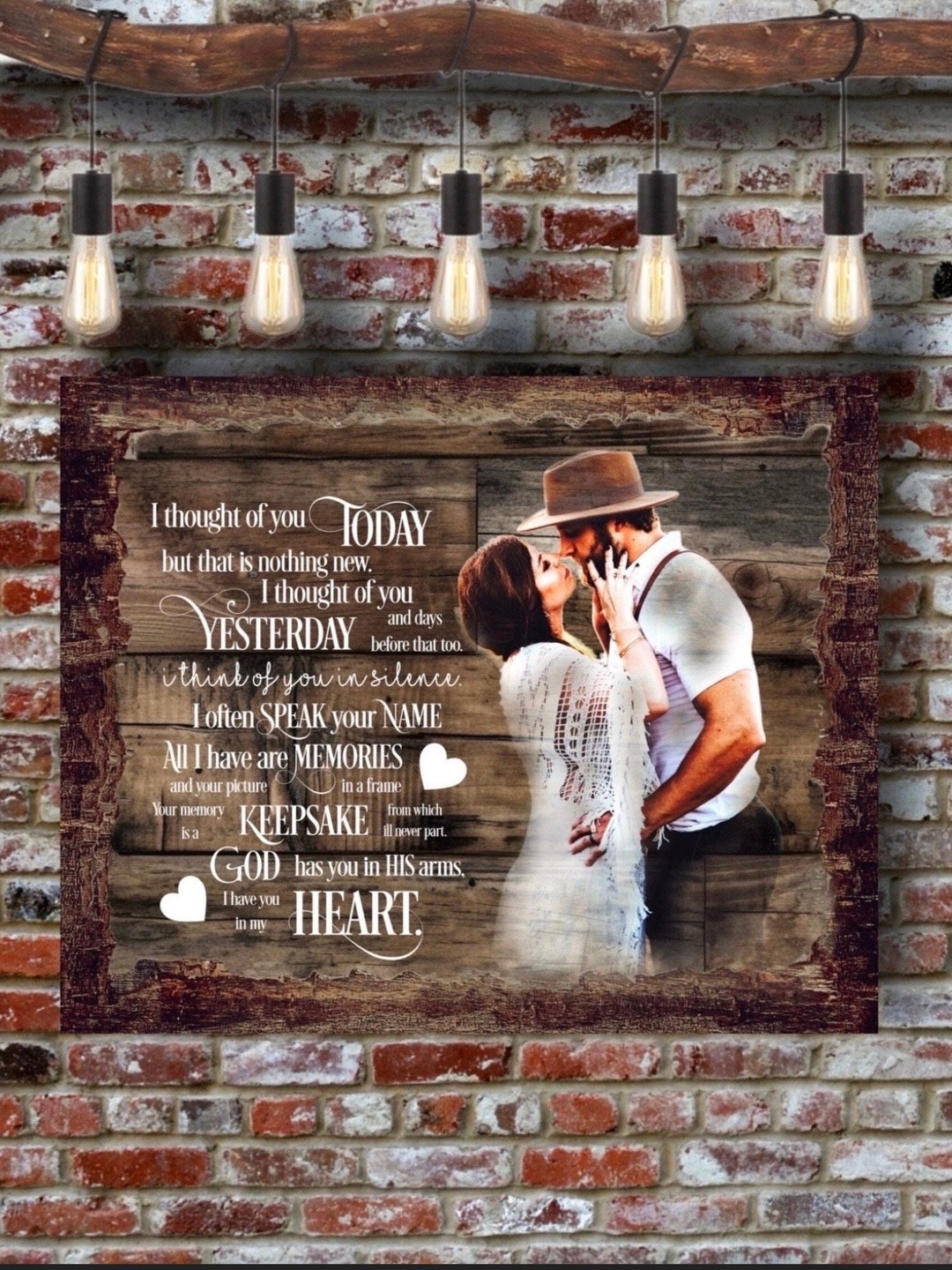 Memorial Gift Memorial Photo Funeral Celebration of Life Photo Gift ...