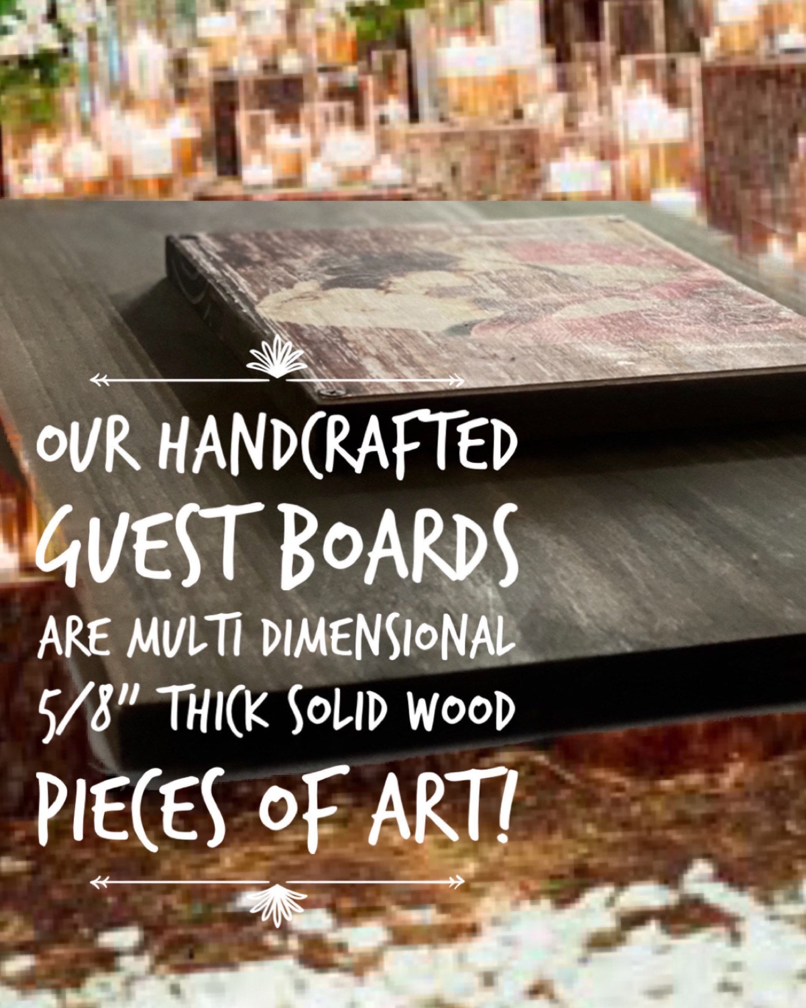 WOOD Guest Board Wedding Decor Wood Photo Guest Book | Etsy