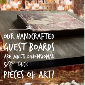 WOOD Guest Board Wedding Decor Wood Photo Guest Book Sign - Etsy