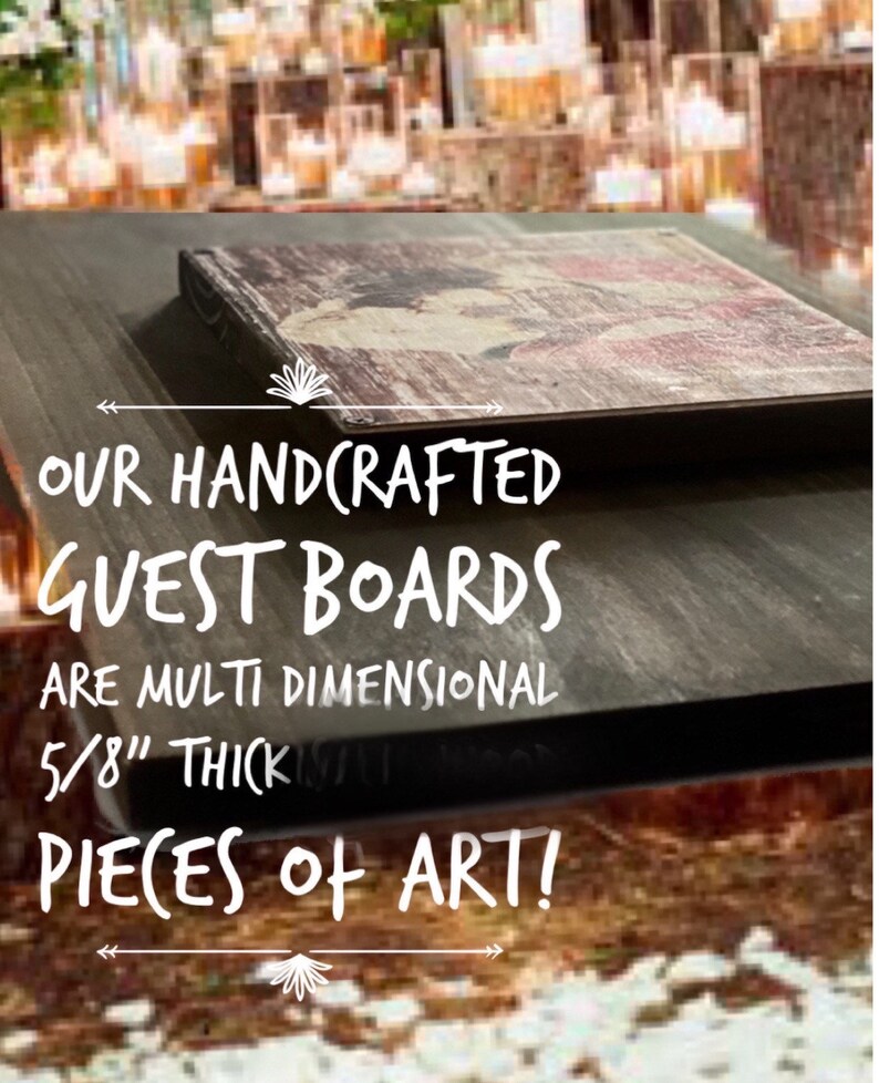 WOOD Guest Board Wedding Decor Wood Photo Guest Book Sign - Etsy