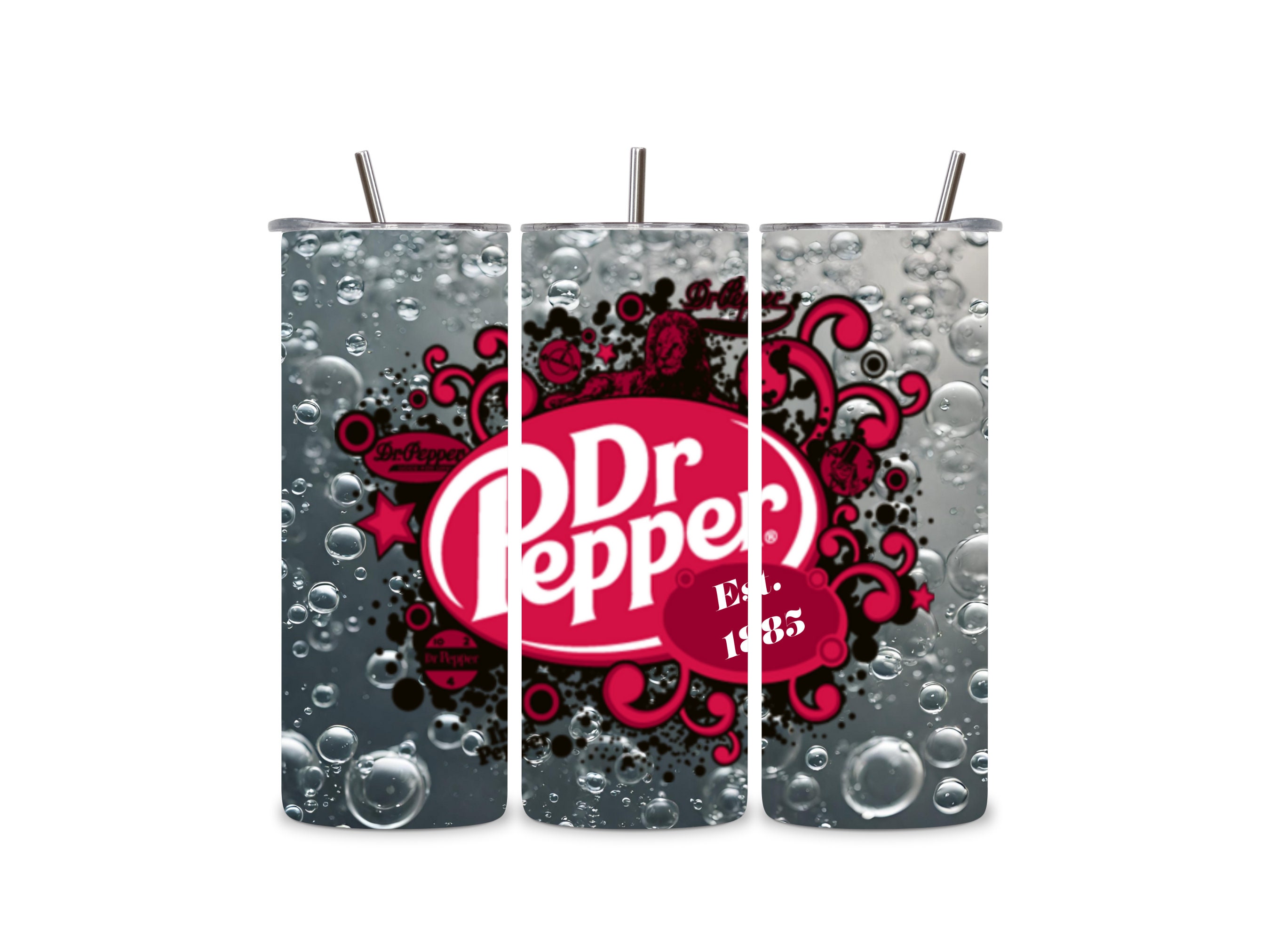 Digital PNG Dr.pepper With Bubbles Background Tumbler Wrap - Etsy