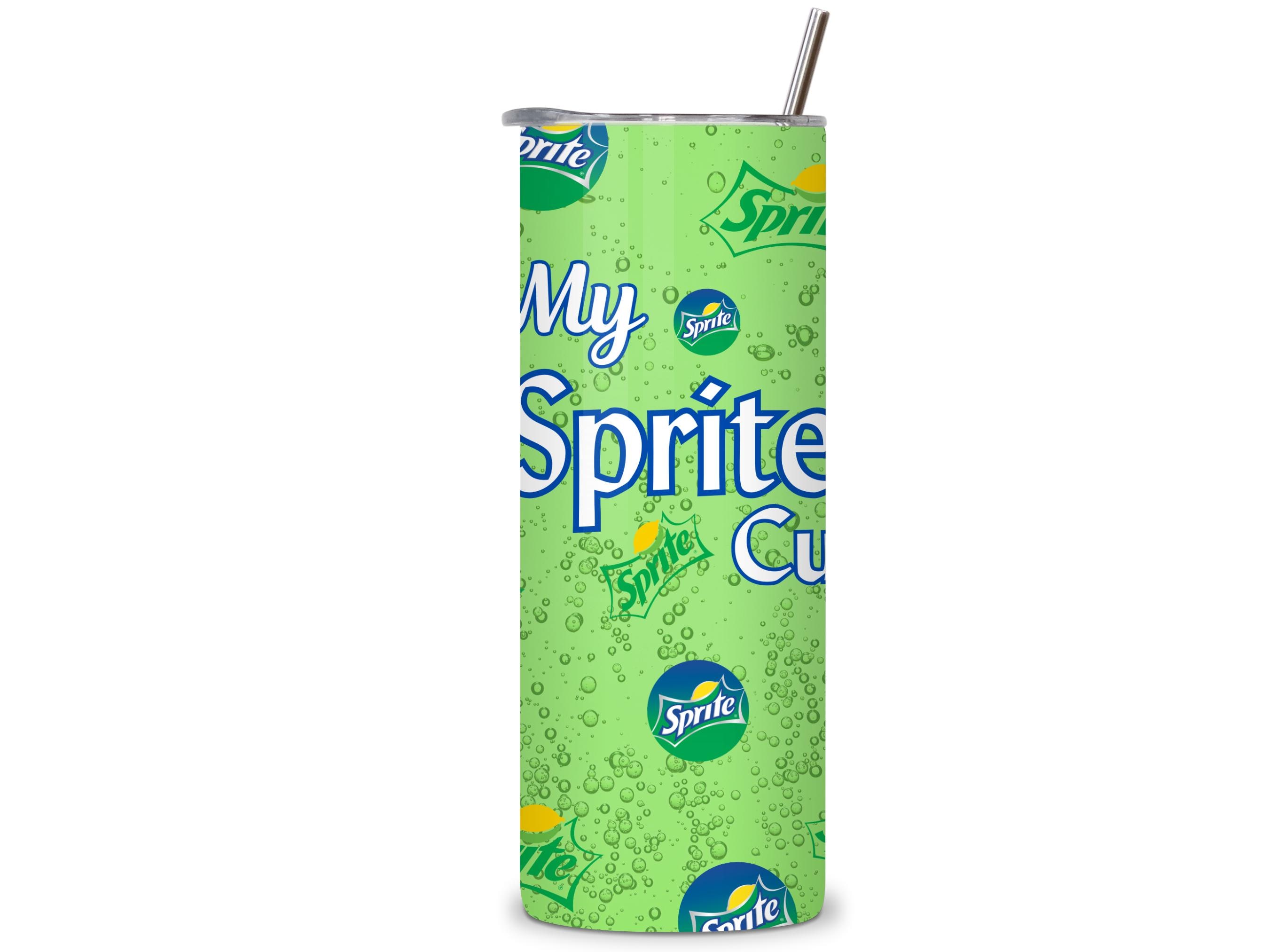Digital PNG My Sprite Cup With Bubbles Background and Scattered Sprite ...