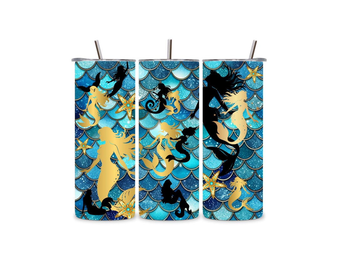 Mermaids Scale Background Digital PNG for Tall Skinny Tumbler 20oz Tumbler Wrap - Etsy