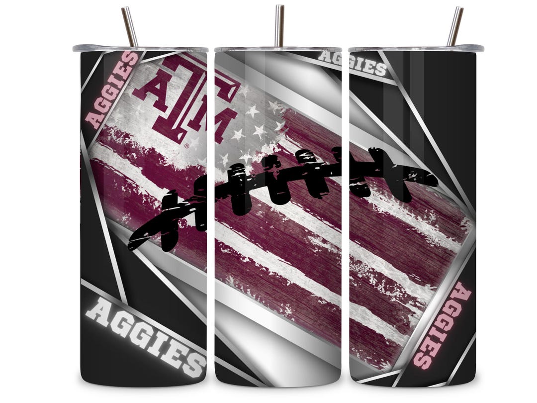 Aggies Football Tumbler PNG: Texas ATM Metal Design (digital Download ...