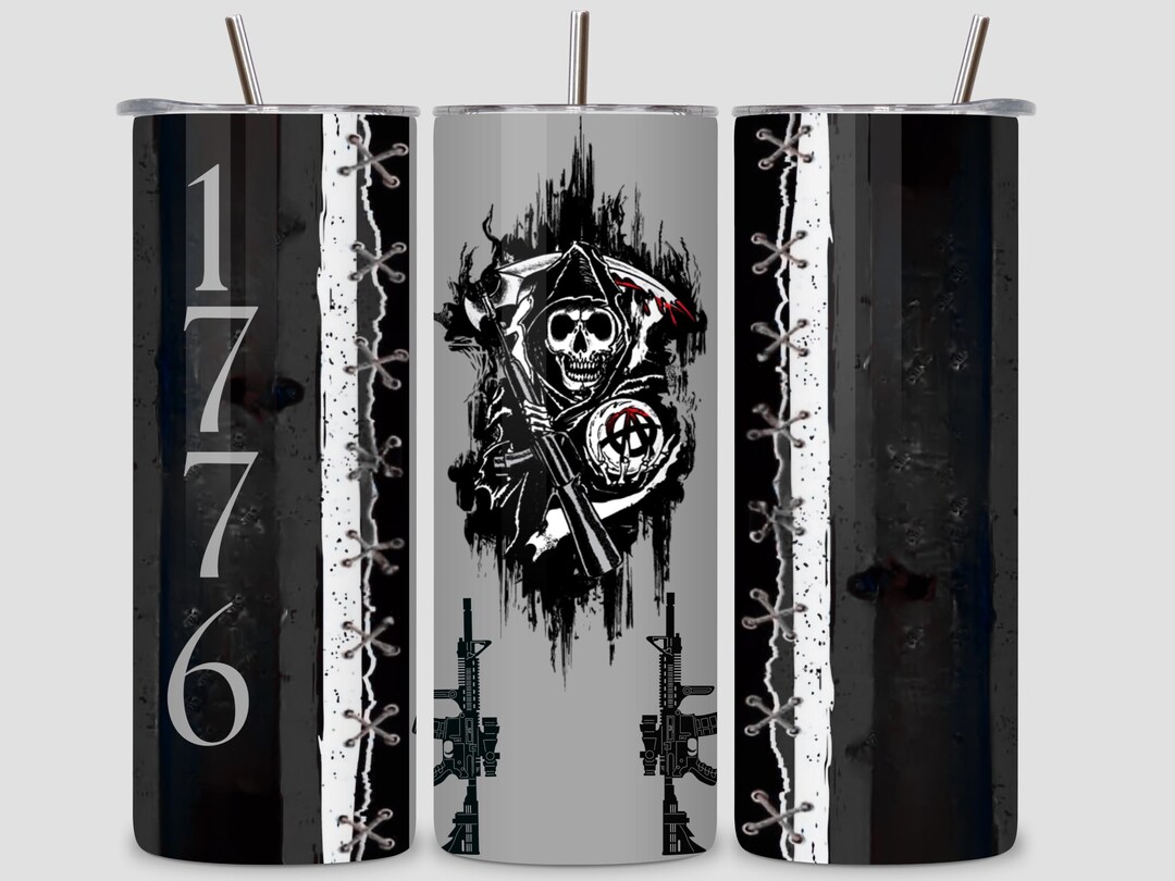 Digital PNG SOA Reaper With 1776 for Tall Skinny 20oz Tumbler Design ...