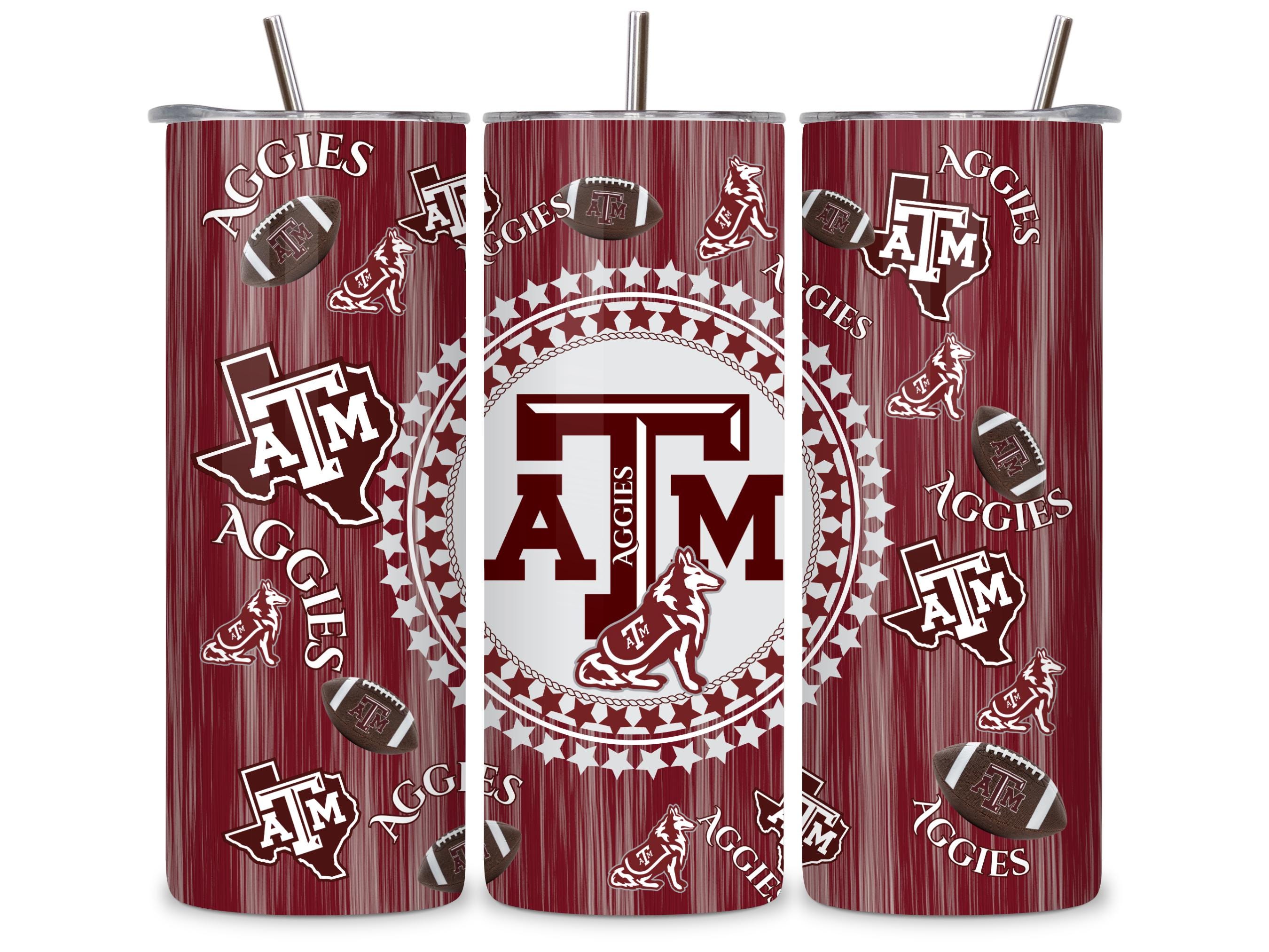 Digital PNG Texas ATM With ATM Aggies for Tall Skinny 20oz Tumbler - Etsy