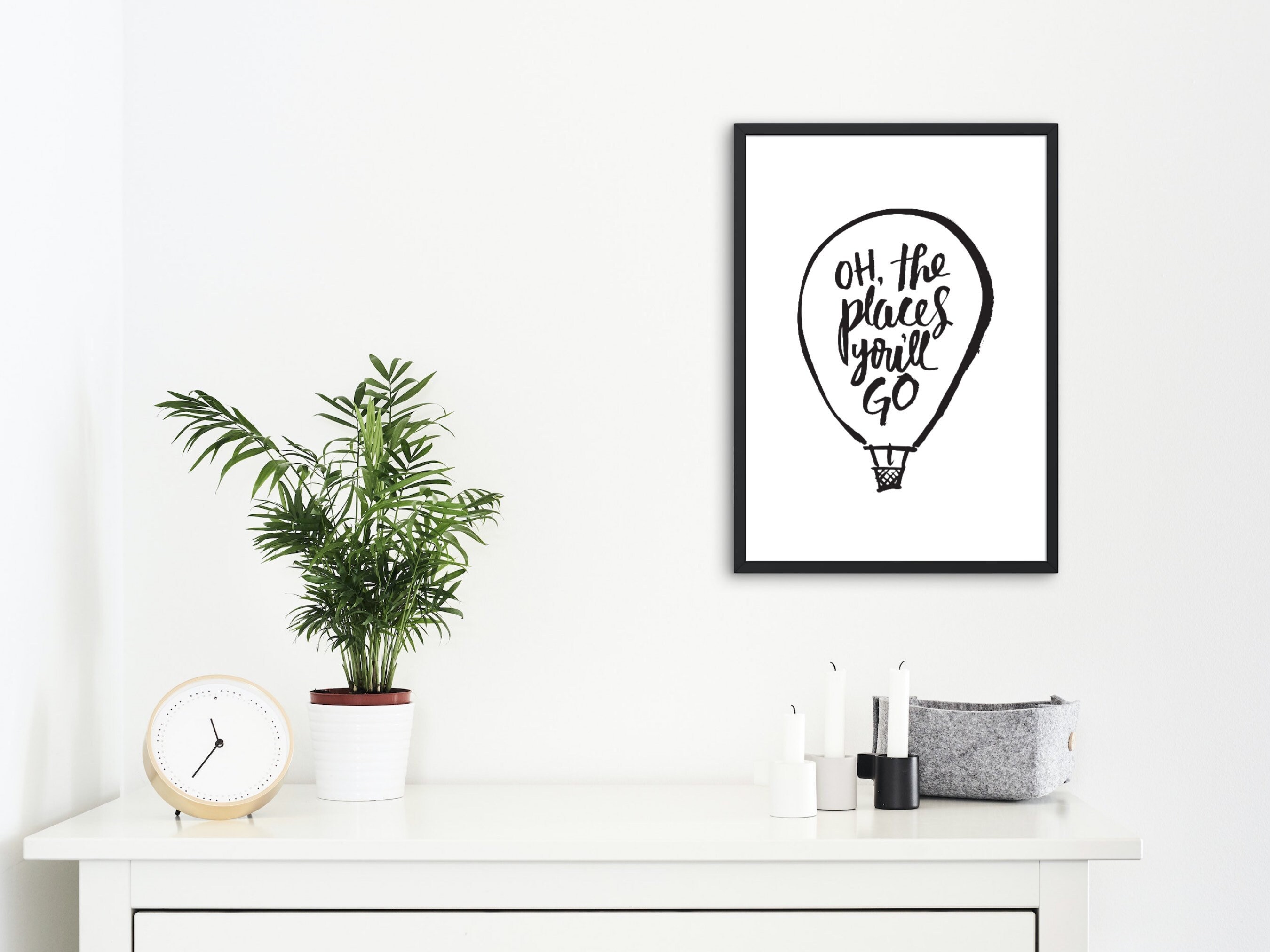 Oh the Places You'll Go | INSTANT DOWNLOAD for Art Print, Nursery ...