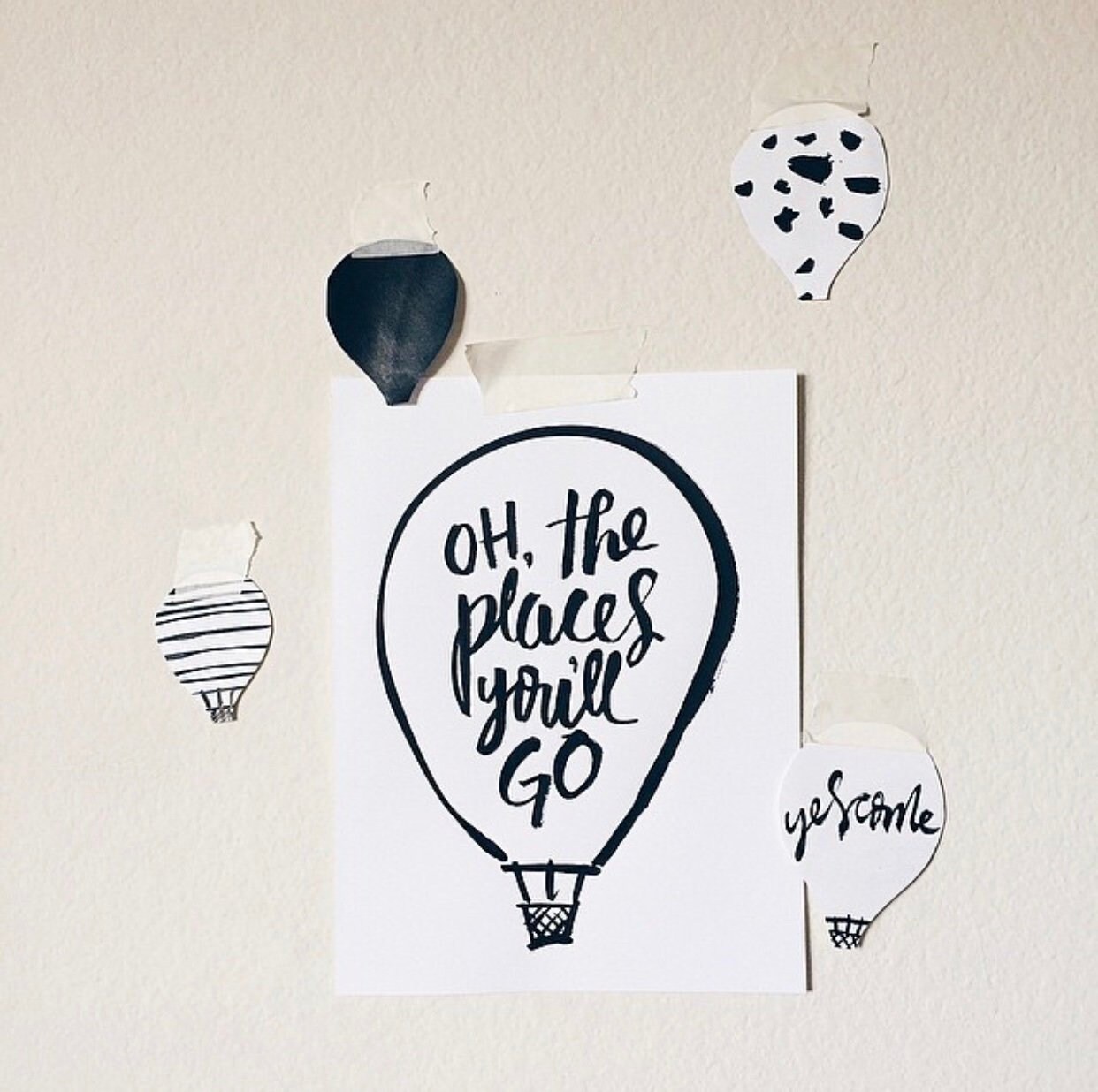 Oh the Places You'll Go | INSTANT DOWNLOAD for Art Print, Nursery ...