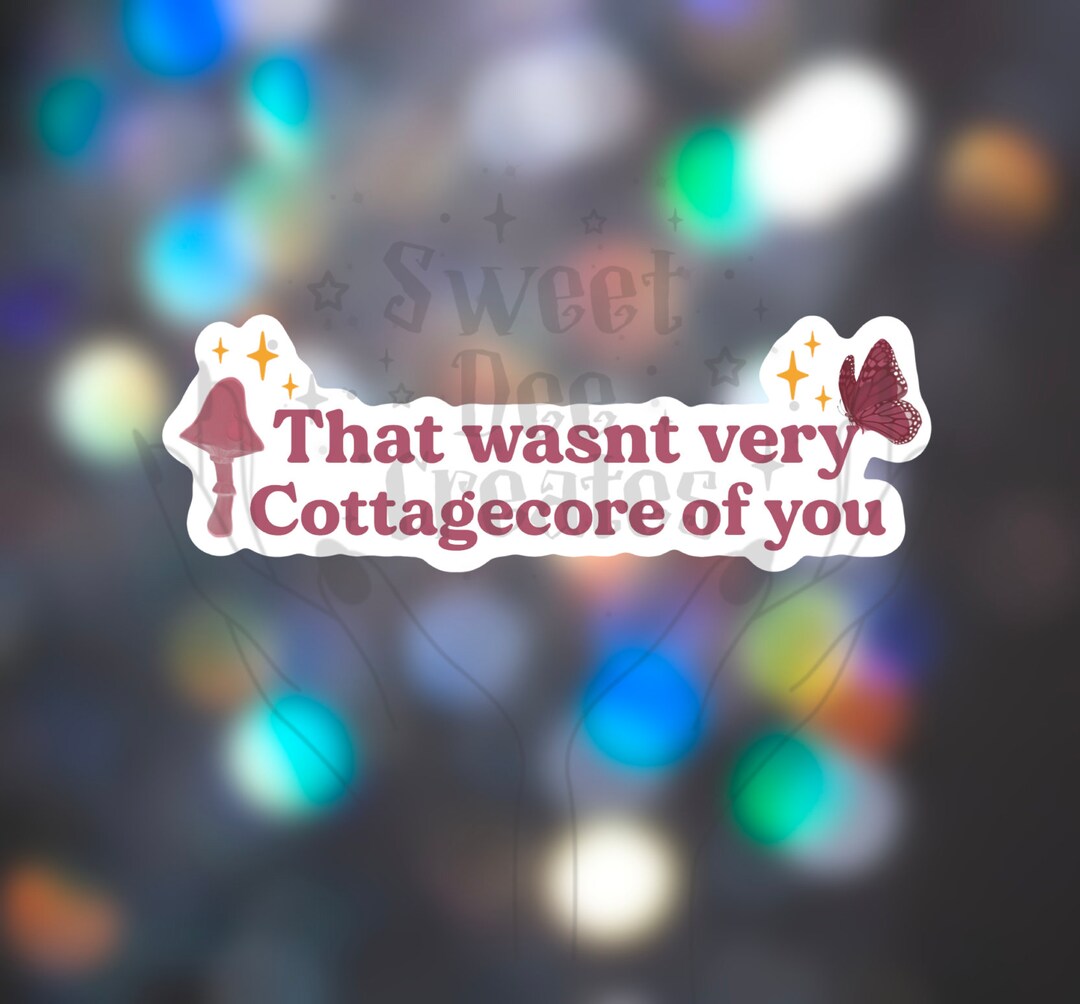 Cottagecore Vinyl Sticker - Etsy