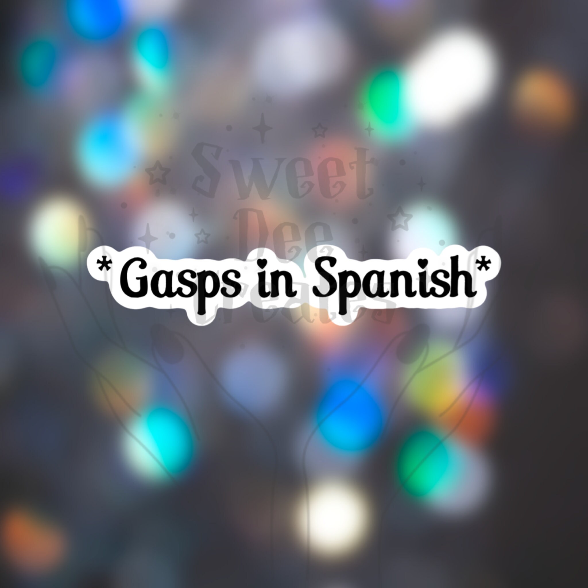 Gasps in Spanish Vinyl Sticker - Etsy