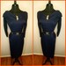 1950's 50s Inky Blue Wiggle Dress / Navy/ Sexy Bombshell Curvy ...
