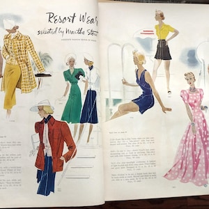 VOGUE PATTERN BOOK 1937-38 December - January / Fashion Look Book 1930s ...