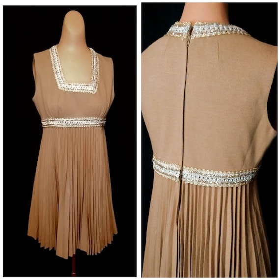 REDUCED MR. MORT mid 1960's 60s Cleopatra Mini Dress … - Gem