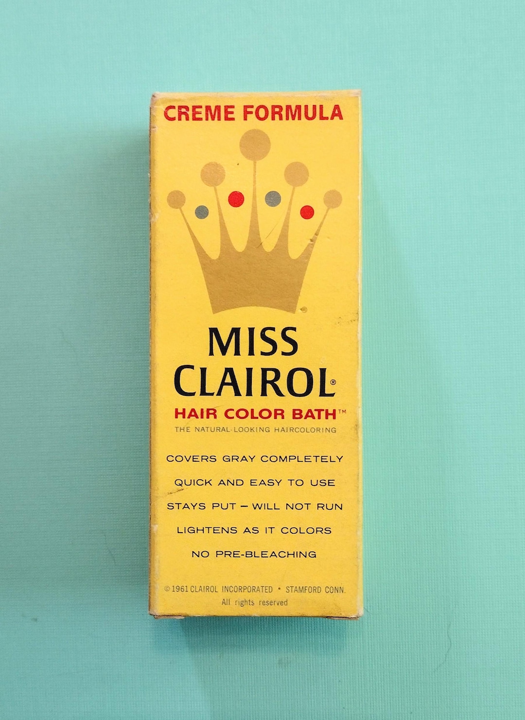 1961 Miss Clairol Hair Color Bath: Golden Apricot, NIB - Etsy
