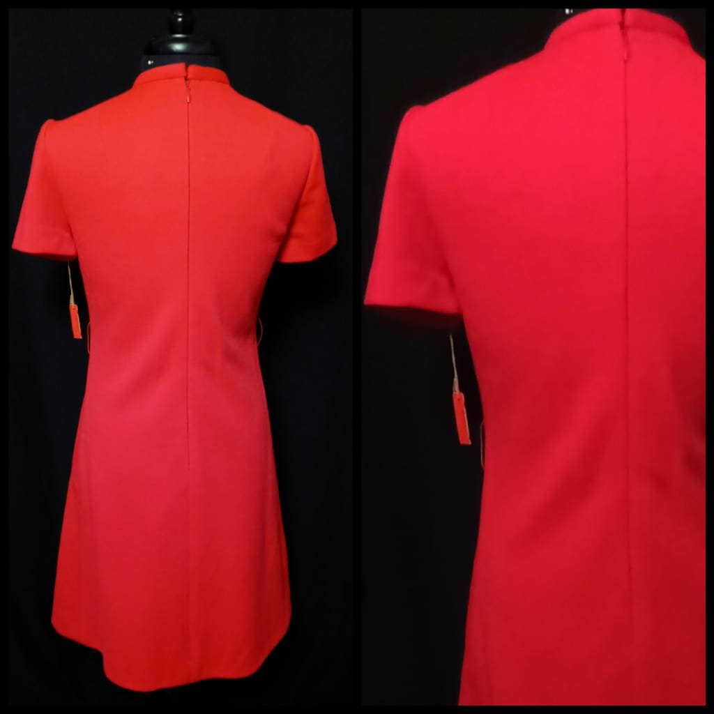VOLUP 1960's NOS Cherry Red Mod Dress / A-line / 60s - Etsy