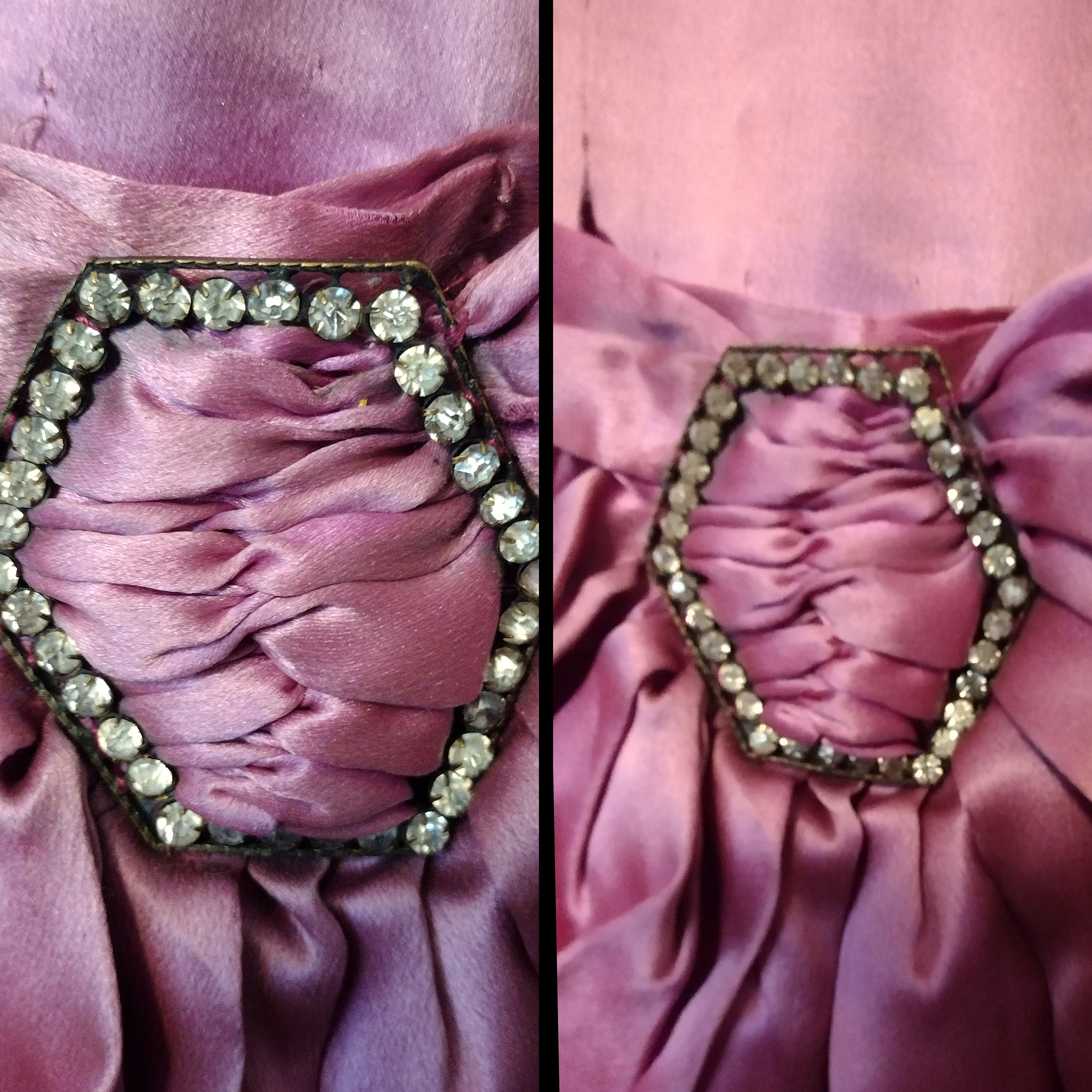 1920's 20s Bright Lilac Satin Flapper Party Dress / Bow / - Etsy