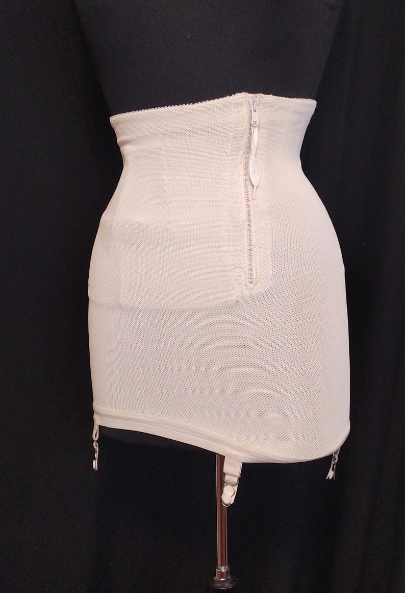 1950's 50s Flatum Aire by Fortuna Girdle With Attached Stocking Garter ...