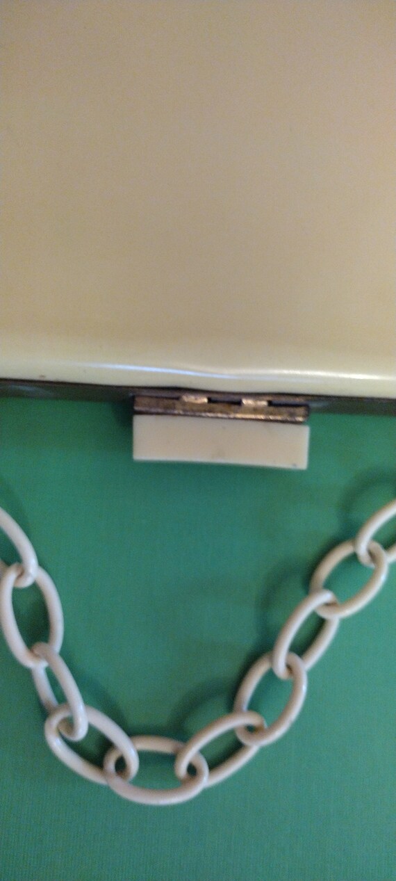 1940's Art Deco Ivory / Pale Yellow Bakelite Evening … - Gem