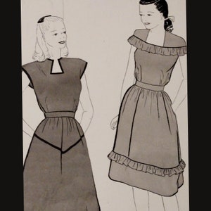 Original 1940's 40s Hand Drawn Fashion Illustration SET of 3 / Drawings ...