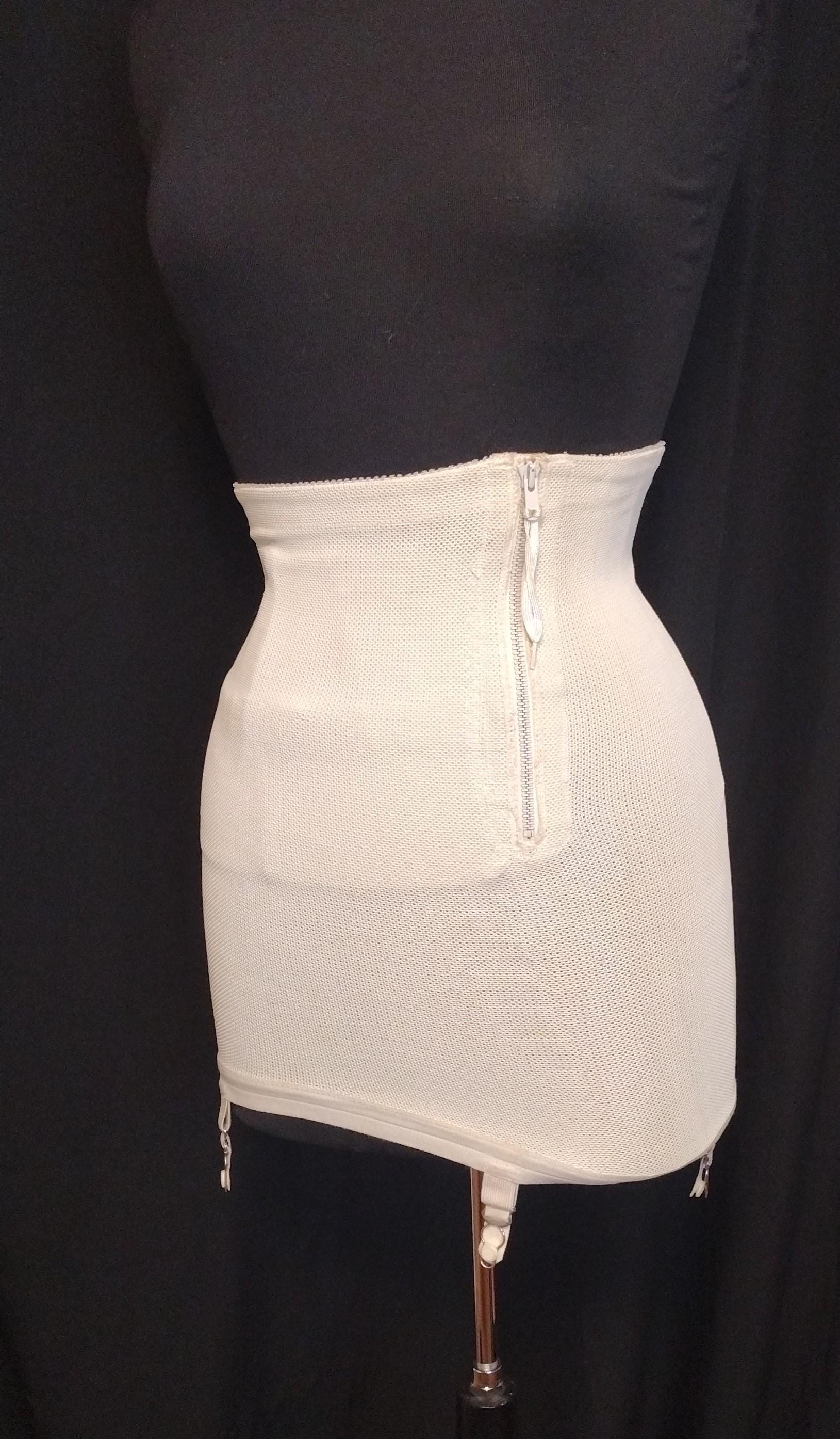 1950's 50s Flatum Aire by Fortuna Girdle With Attached Stocking Garter ...