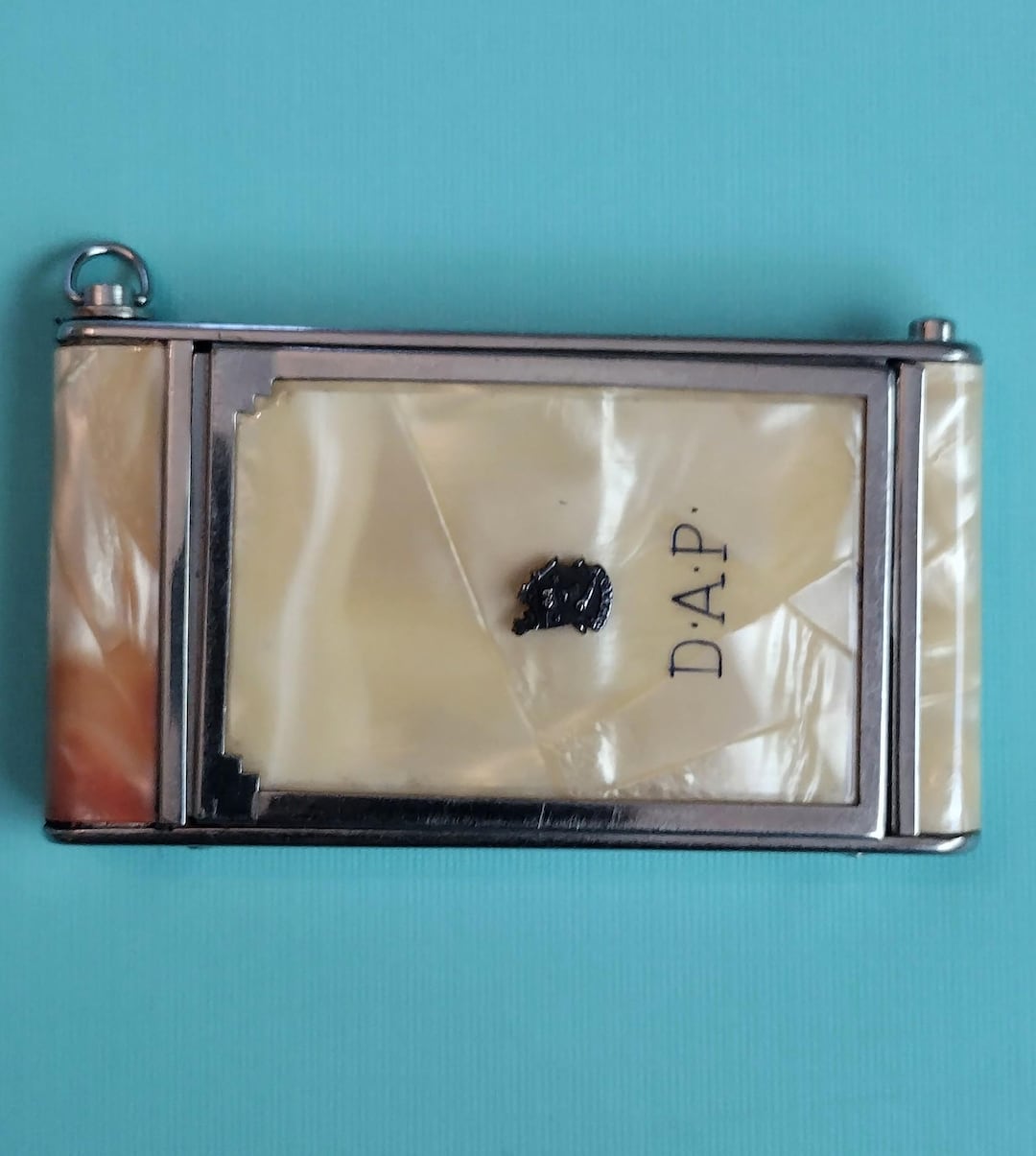 1940's 40s Art Deco Camera Style Compact / Engraved / Sorority ...