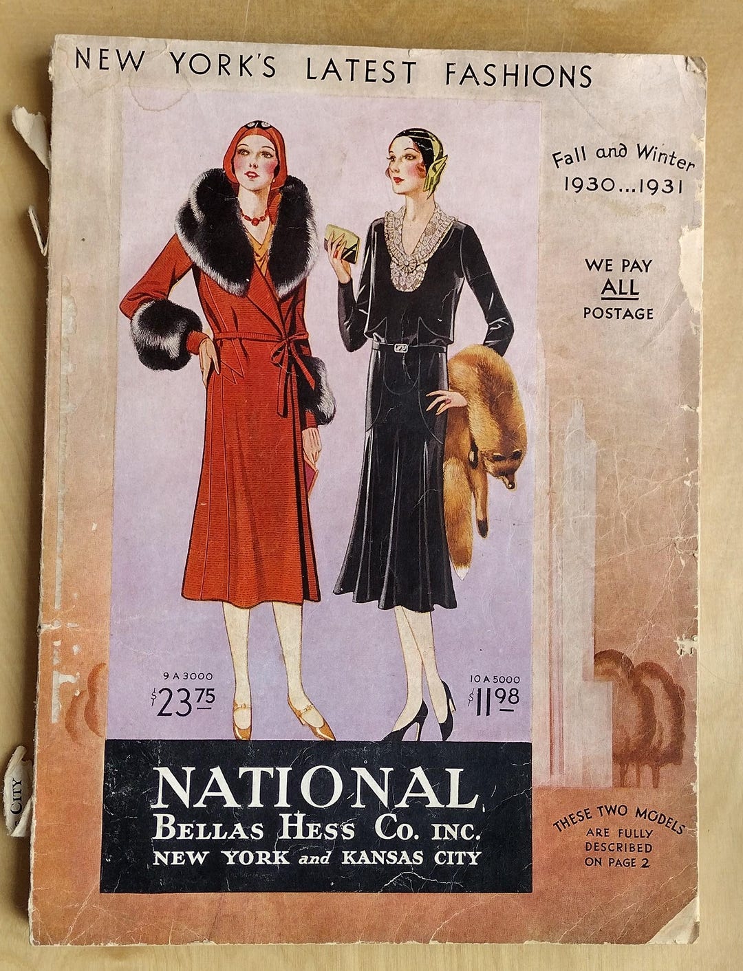 1930-1931 Fall / Winter National Bellas Hess Co Catalog / Look Book / Depression Era Fashion ...