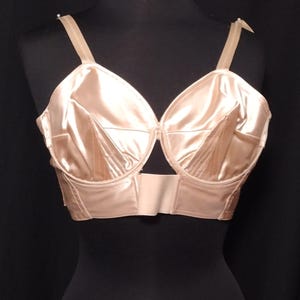 1940's Pink Satin Bra / Uni Wire / Pinup 40s - Etsy