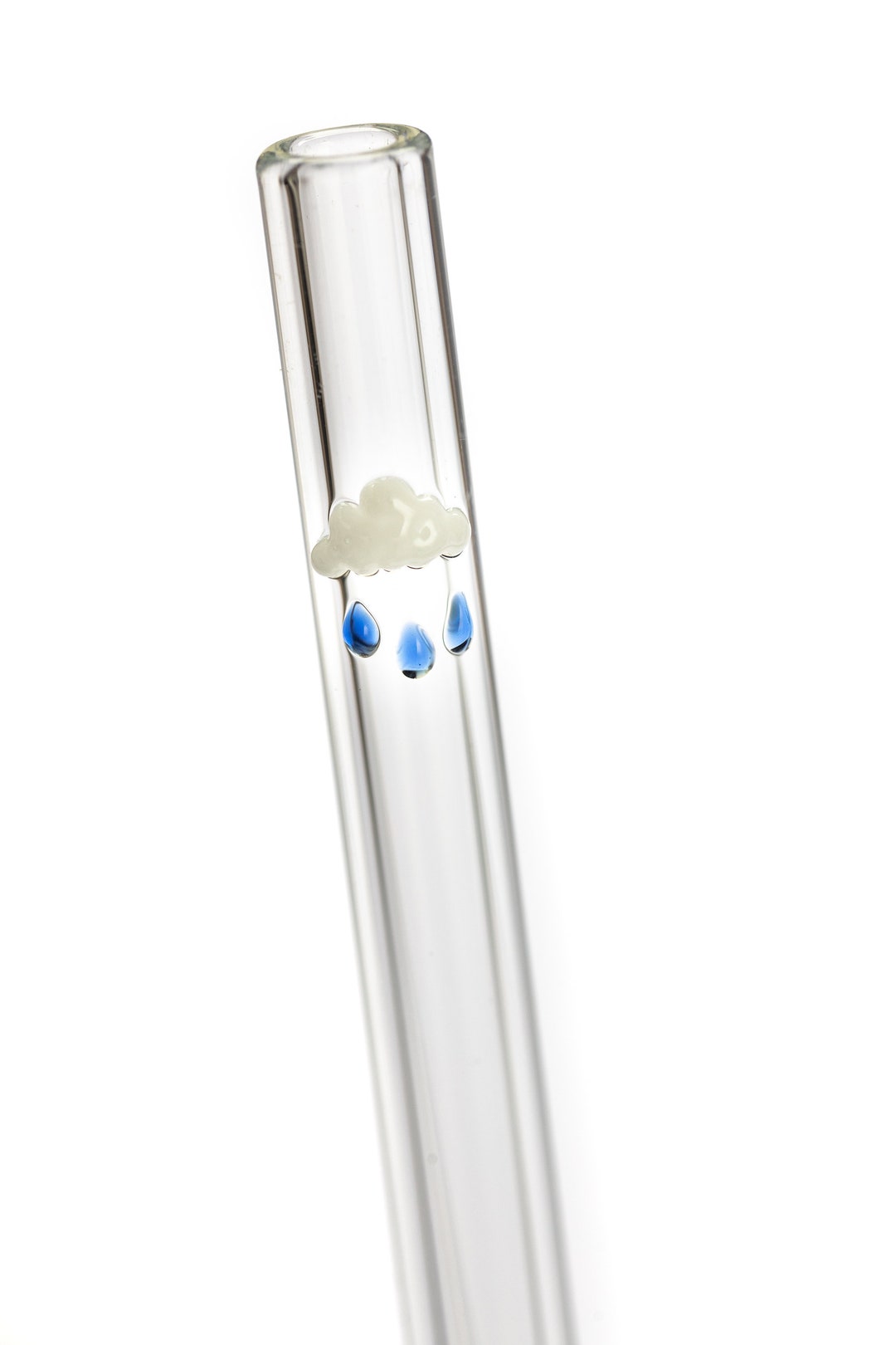 Rain Cloud Glass Drinking Straw- Reusable, Lifetime Guaranteed With ...