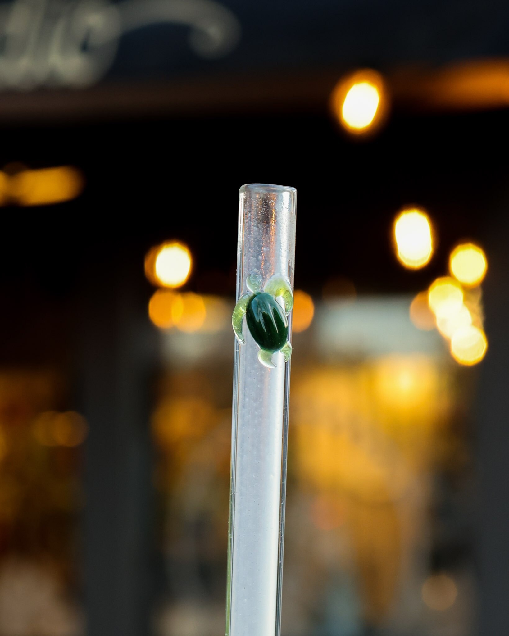 Sea Turtle Glass Straw- Handmade-family Business - Etsy