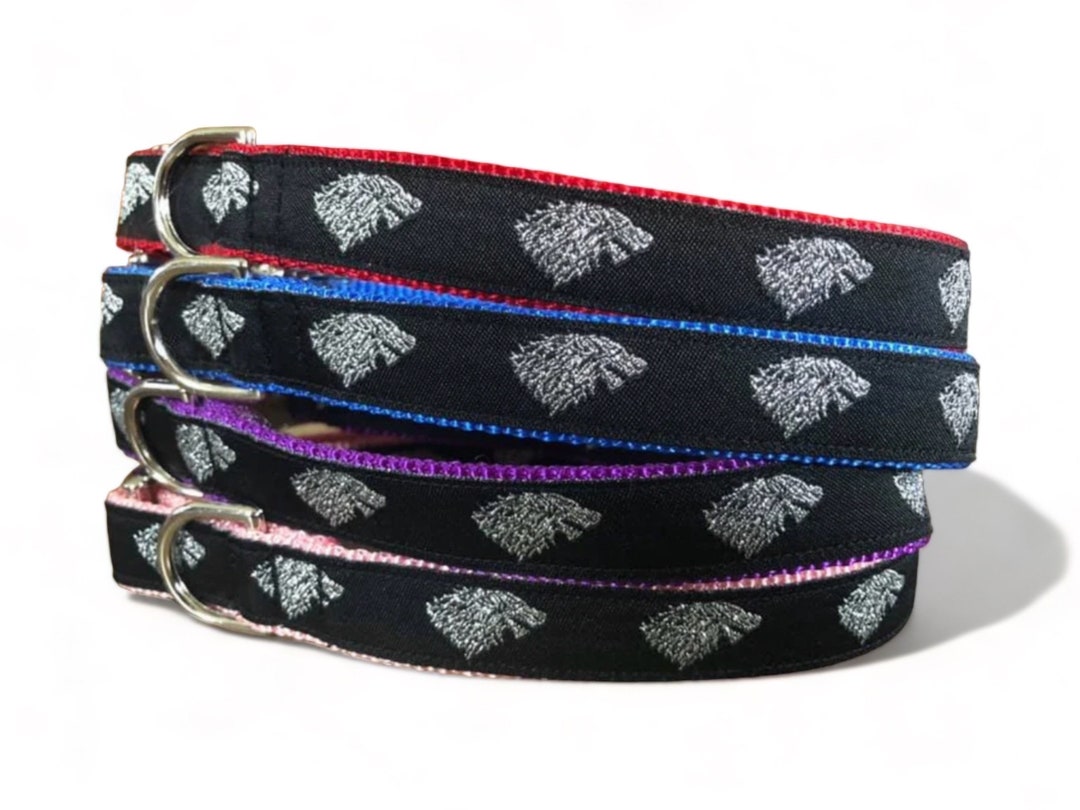 Wolf - Dire Wolf - Dog Collar - 3/4" Wide - METAL BUCKLE - Etsy