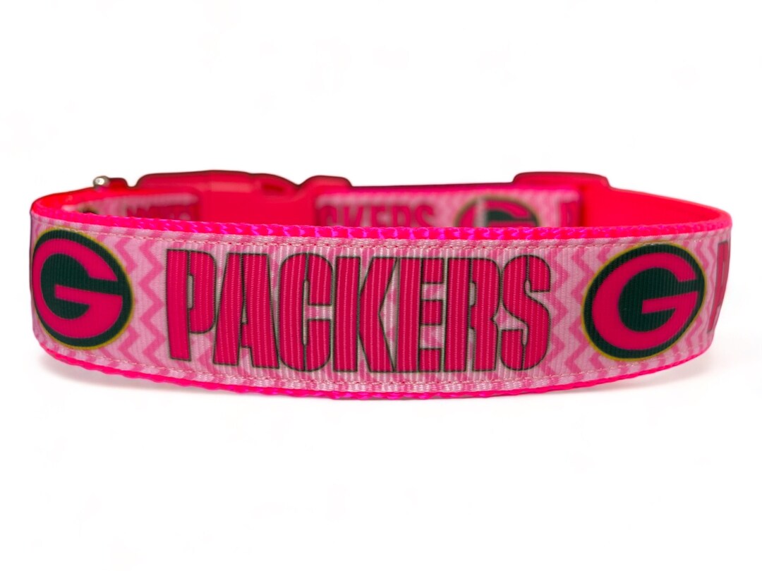 Green Bay Packers - Sports Team - Football - Hot Pink - Dog Collar - 1 ...
