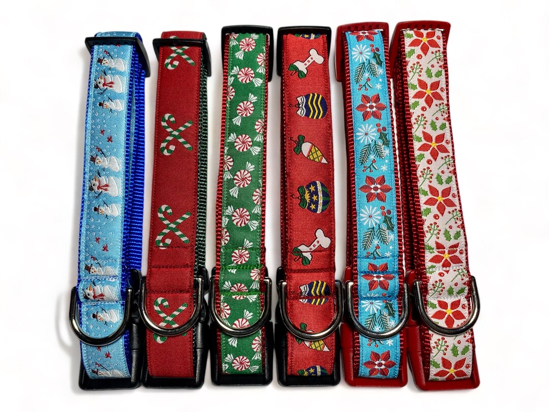 Christmas - Holiday - Dog Collars - Etsy