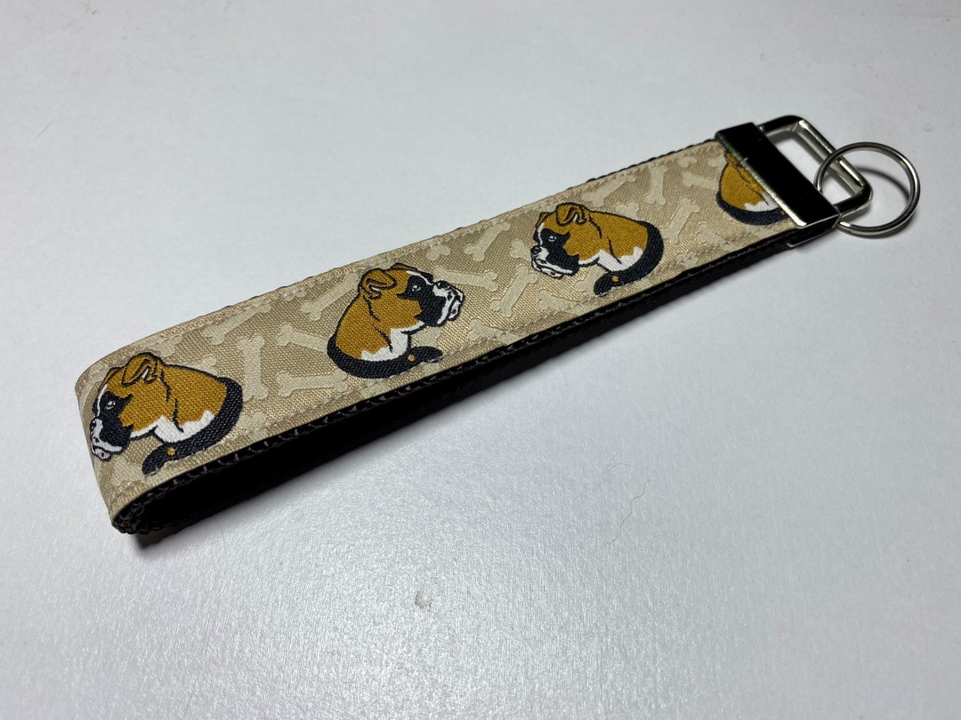 Boxer Brown Key Fob 5 Looped in Length 1 Wide - Etsy